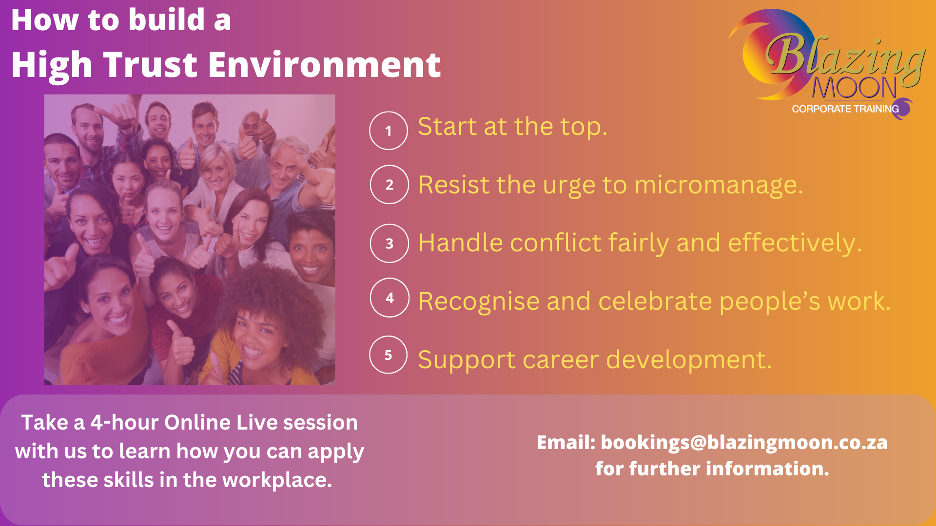 Building a High Trust Environment